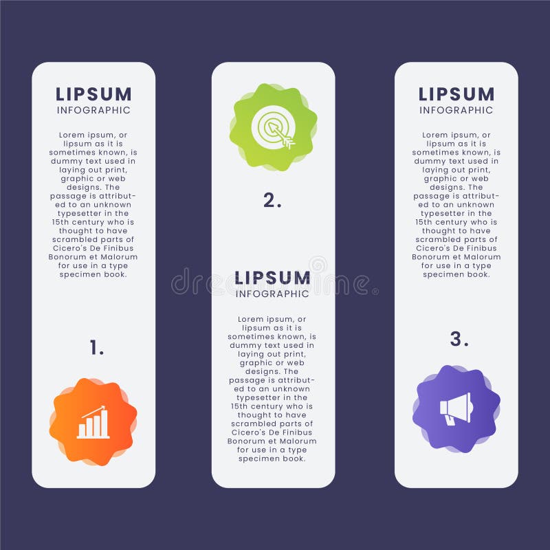 Presentation Business Column Infographic Template with 3 Options. 3 ...