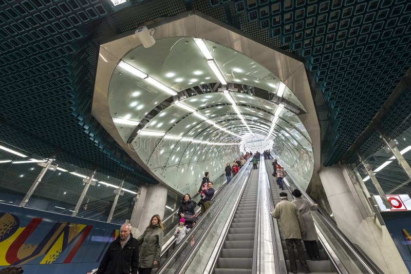 Second Line of Warsaw Subway Editorial Stock Photo - Image of poland ...