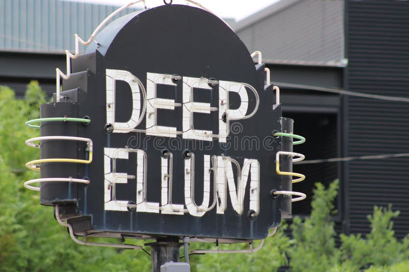A Second Neon Sign for Deep Ellum Editorial Stock Photo - Image of ...