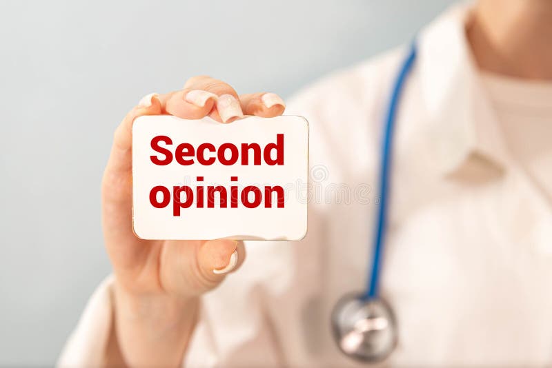 Second Opinion is an Opinion on a Matter Disputed by Two or More Parties Stock Photo - Image of ...