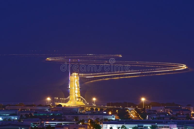 Second Penang Bridge stock photo. Image of beautiful - 57990984