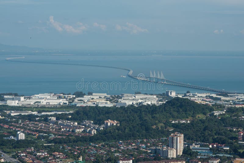 Second Penang Bridge editorial stock image. Image of raibow - 60336844