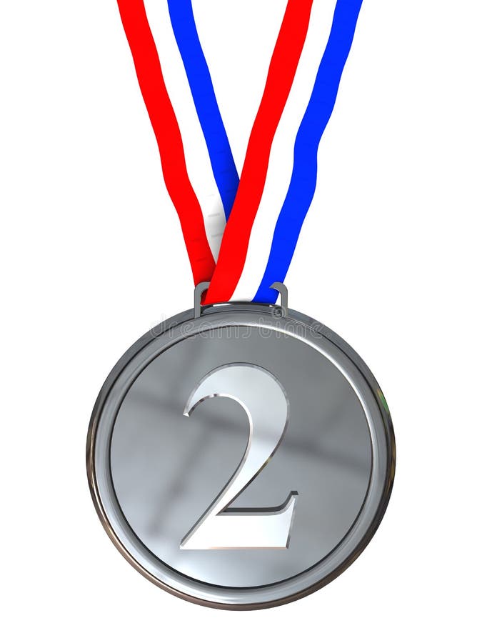 Second place stock illustration. Illustration of metal - 15662494