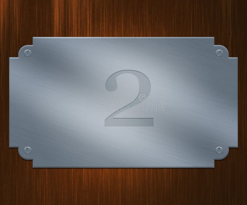 Second Place Silver Plate Background Stock Illustration - Illustration ...