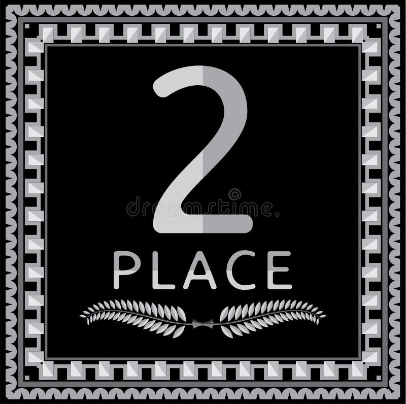Second place stock vector. Illustration of concept, challenge - 88060671