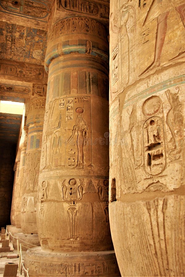 Second Pylon of the Luxor Temple, Egypt Stock Image - Image of egypt ...