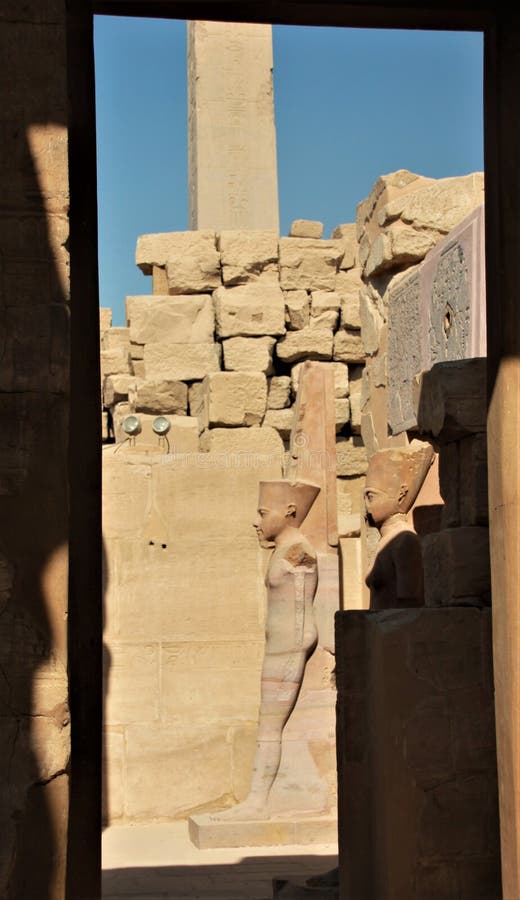 Second Pylon of the Luxor Temple, Egypt Stock Image - Image of culture ...
