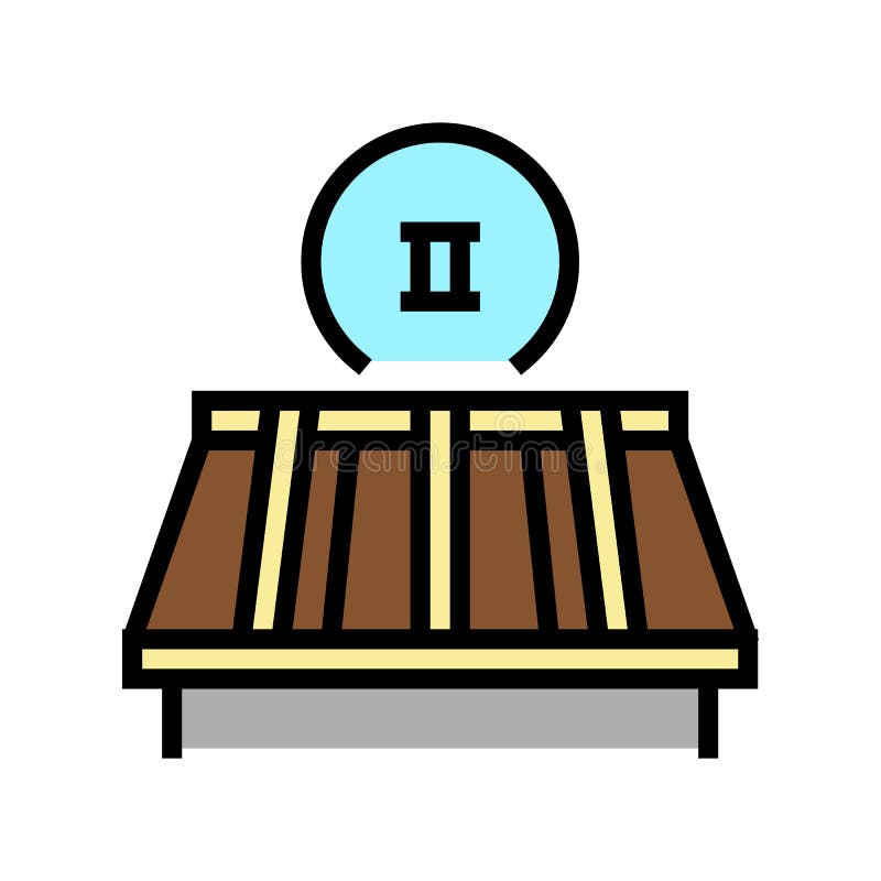 Second Stage of Roof Replacement Color Icon Vector Illustration Stock ...