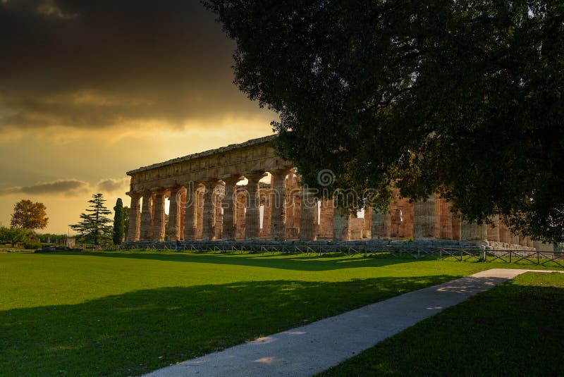 Second Temple of Hera stock photo. Image of historic - 269450994