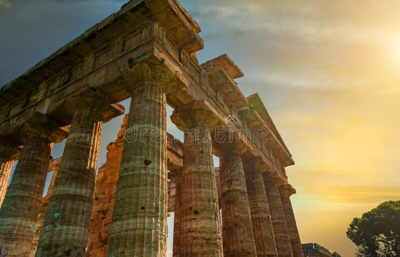 Second Temple of Hera stock image. Image of monument - 269450997
