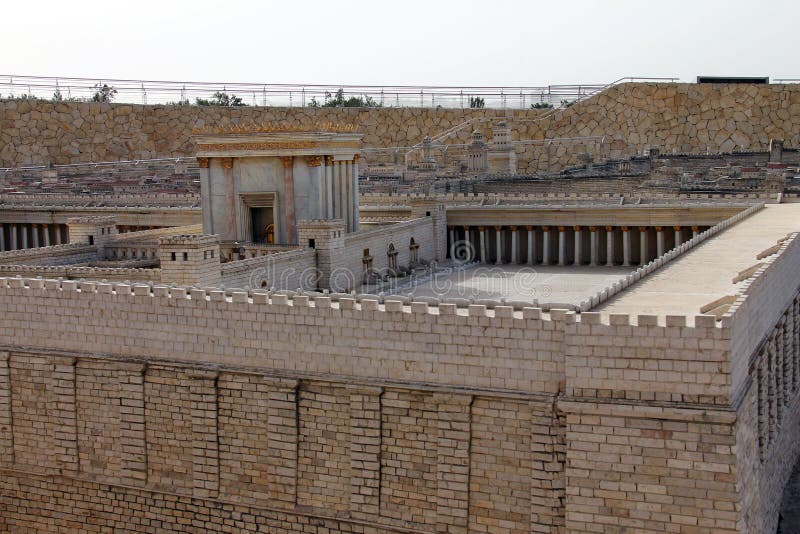 Second Temple. Model of the Ancient Jerusalem Editorial Stock Photo ...