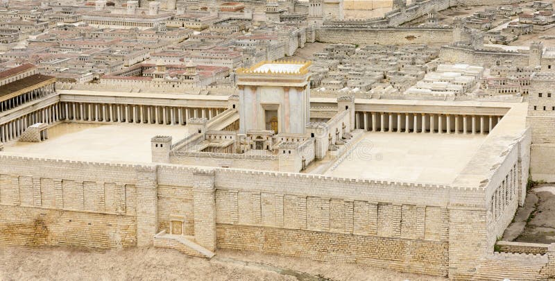 Second Temple - Model of the Ancient Jerusalem. Israel Museum Editorial ...