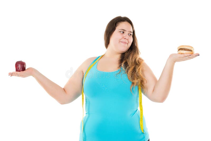 Second thoughts stock photo. Image of person, gluttony - 55716806