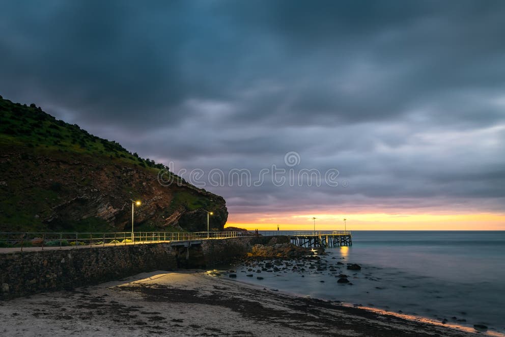 Second Valley Beach at Dusk Stock Photo - Image of beautiful ...