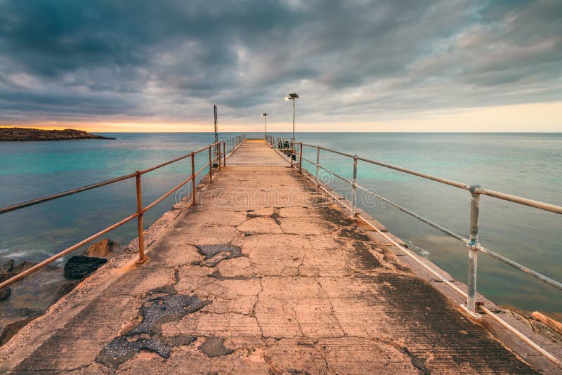 Second Valley Jetty at Dusk Stock Image - Image of park, coast: 220385067
