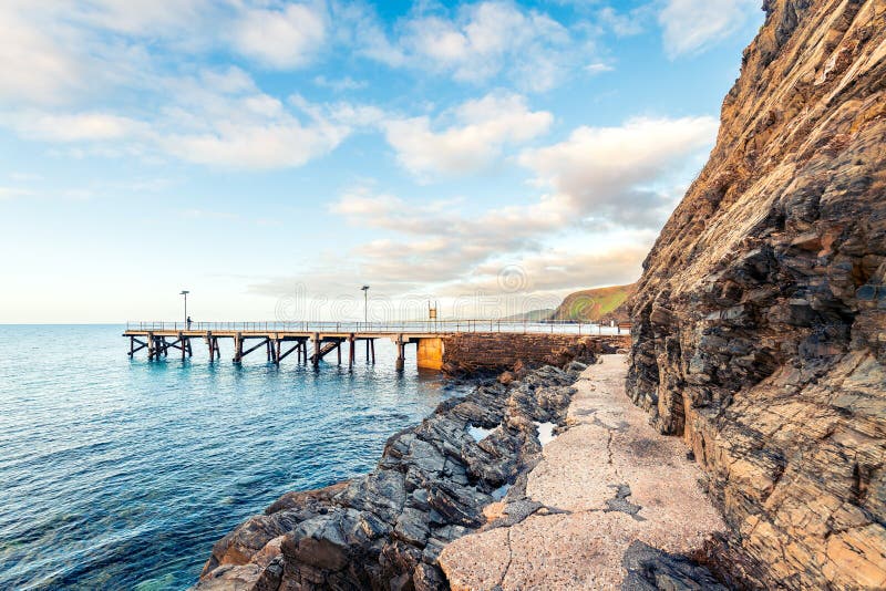 Second Valley Jetty at Sunset Stock Image - Image of australia ...