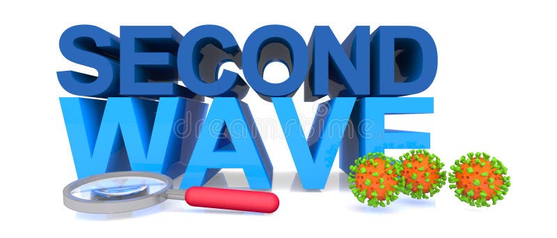 Second wave on white stock illustration. Illustration of english ...