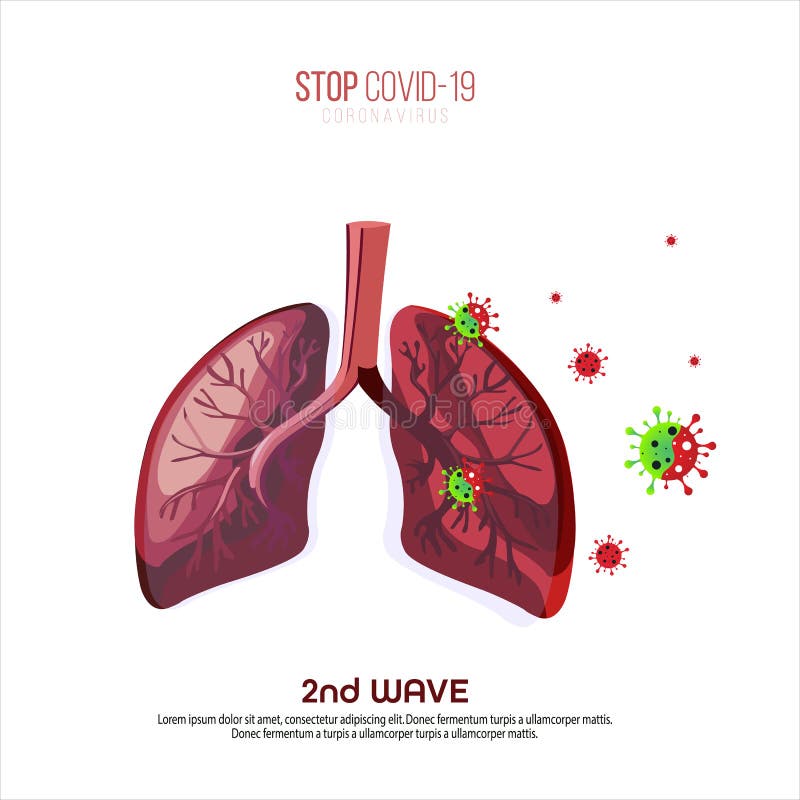 The Second Worst Wave of Coronavirus Infection. Vector Illustration ...