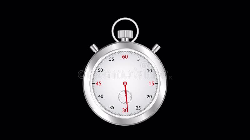 60 Seconds Analog Timer stock video. Video of indicator - 314777227