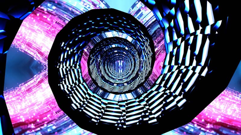 33 Seconds Colorful Spinning Bouncing Angular Spiral HD Video Stock ...