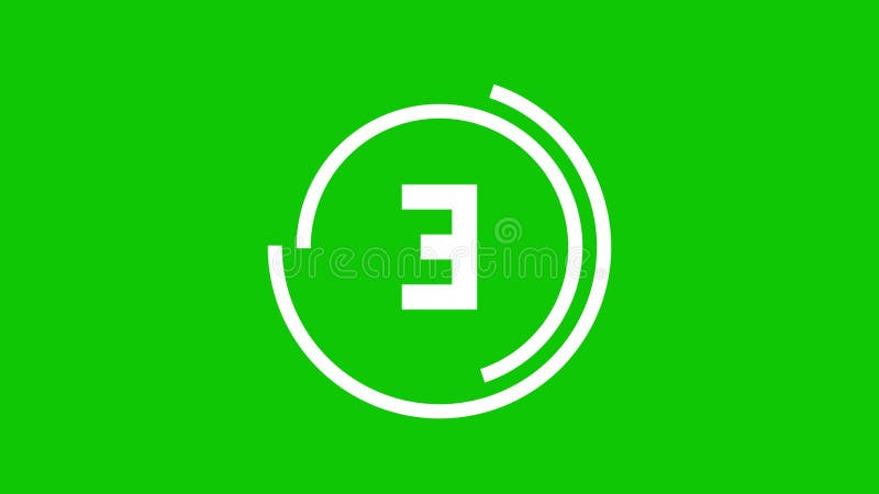 5 Seconds Countdown on Green Screen Background Stock Footage - Video of ...
