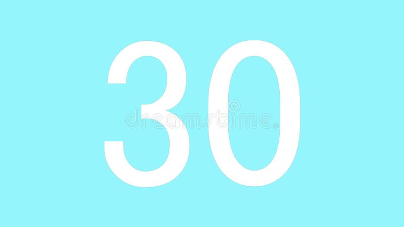 60 Seconds Countdown 1 Minute Timer Motion Graphics Stock Footage ...