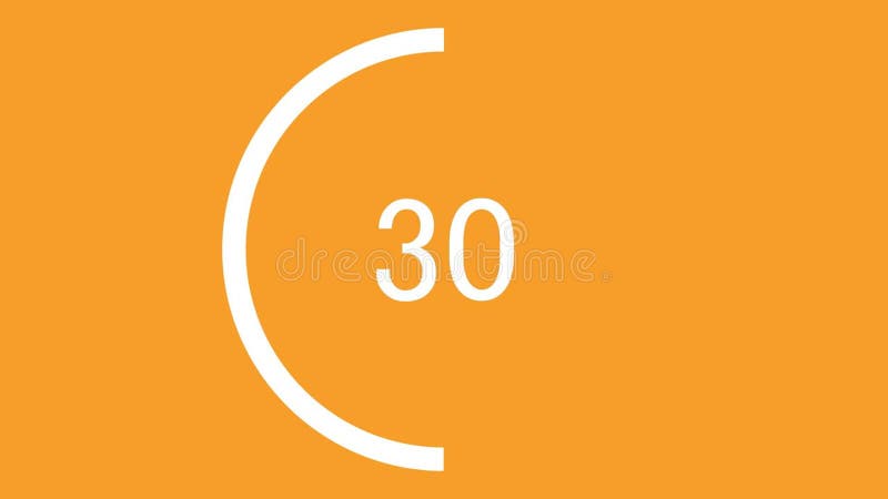 60 Seconds Countdown 1 Minute Timer Motion Graphics Stock Footage ...