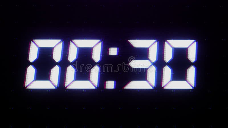 60 Seconds Countdown Numbers.1 Minute Countdown. 30 or 10 Seconds Stock ...