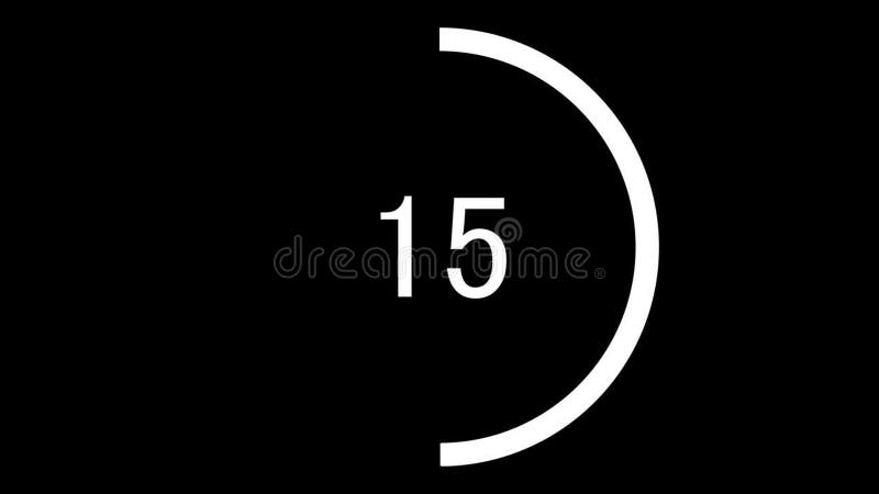 30 Seconds Countdown Timer Animation Motion Graphics Stock Video ...