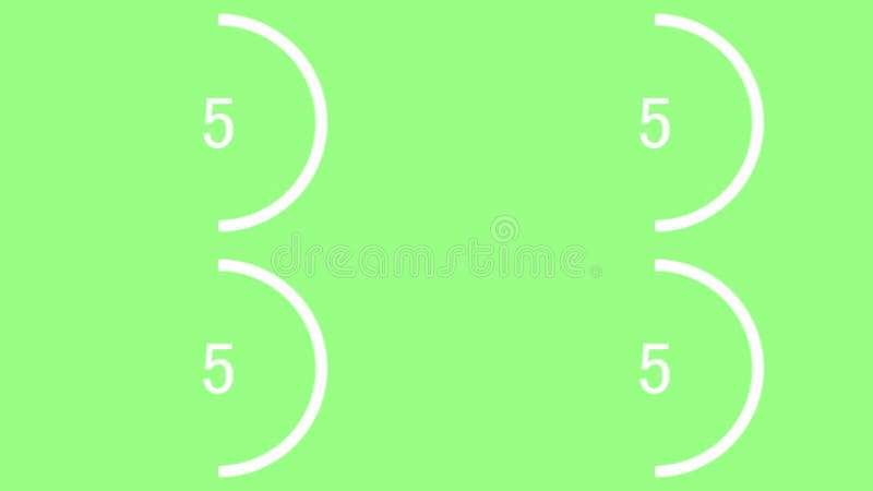 10 Seconds Countdown Timer Animation Motion Graphics Stock Footage
