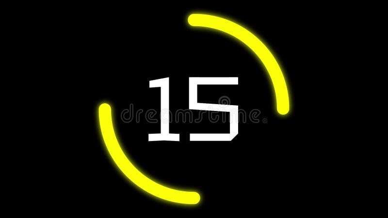 30 Seconds Countdown Timer Animation with Split Snake Game Effect. Stock Video - Video of ...