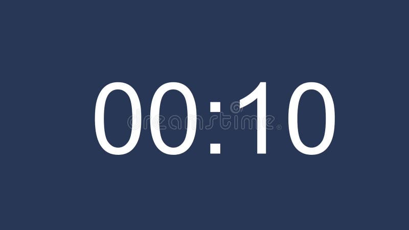 30 Seconds Countdown Timer Digital Animation from 30 To 0 Seconds with ...