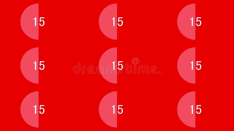 30 Seconds Countdown Timer Animation Motion Graphics Stock Video ...