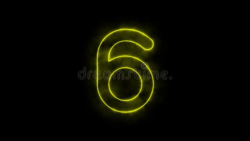 10 Seconds Countdown Timer Scale Blur Animation in Yellow Color. Stock ...