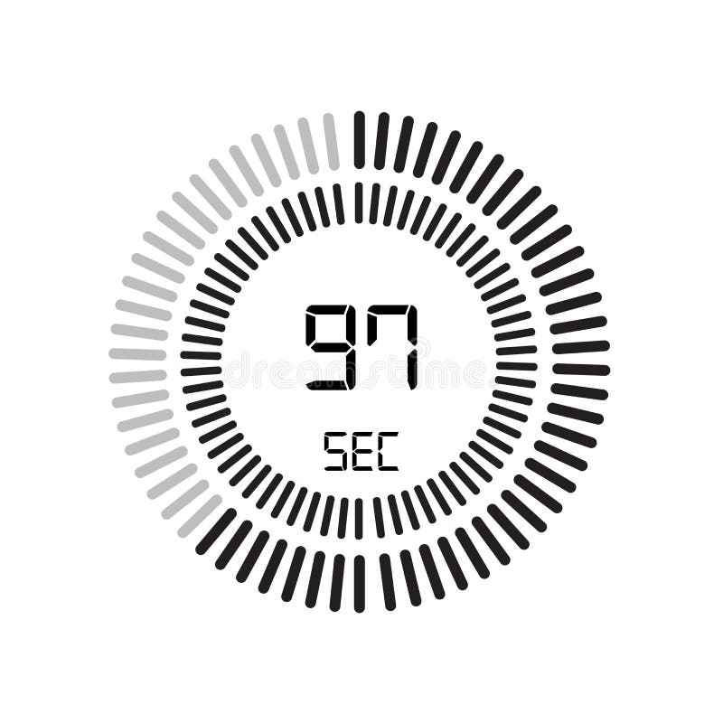 The 97 Seconds Icon Digital Timer Clock And Watch Timer Countdown