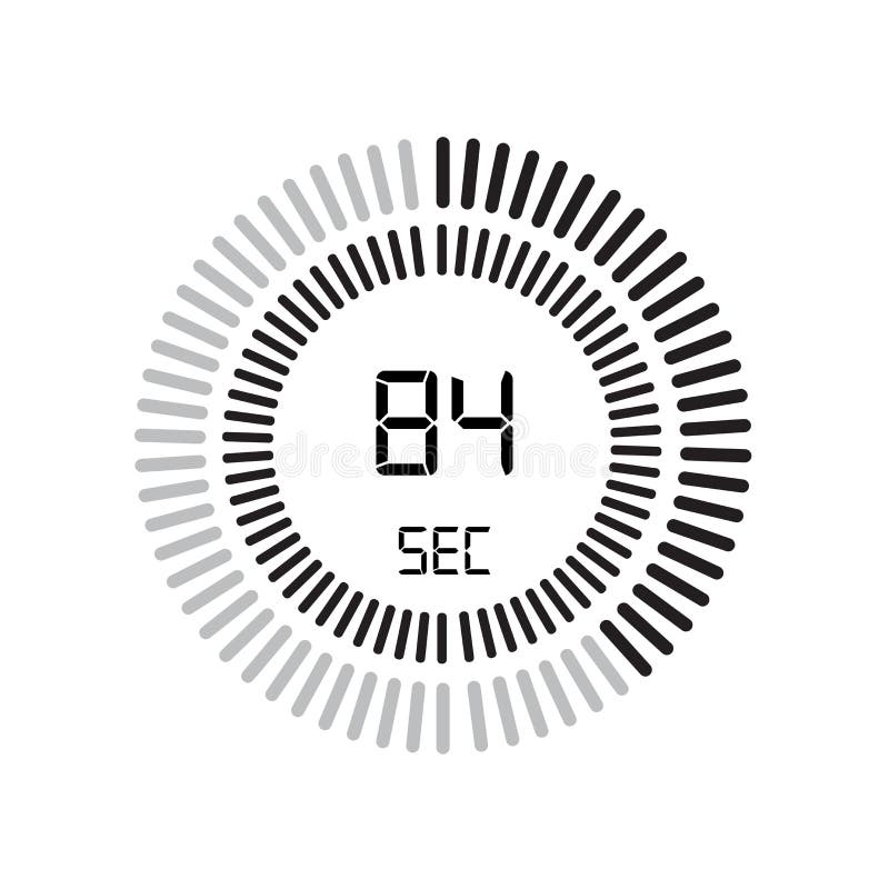 The 84 Seconds Icon Digital Timer Clock And Watch Timer Countdown