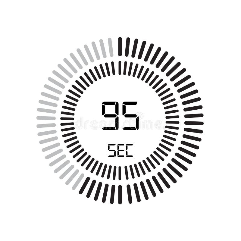 The 95 Seconds Icon Digital Timer Clock And Watch Timer Countdown