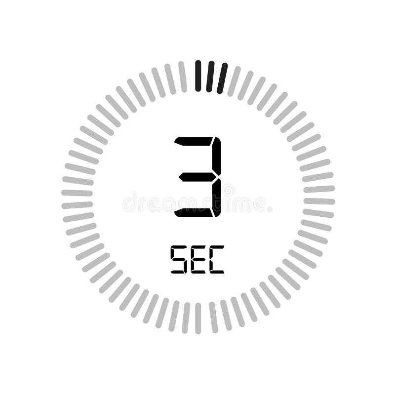 The 3 Seconds Icon, Digital Timer. Clock and Watch, Timer, Count Stock ... The 3 Seconds Icon, Digital Timer. Clock and Watch, Timer, Count Stock ...
