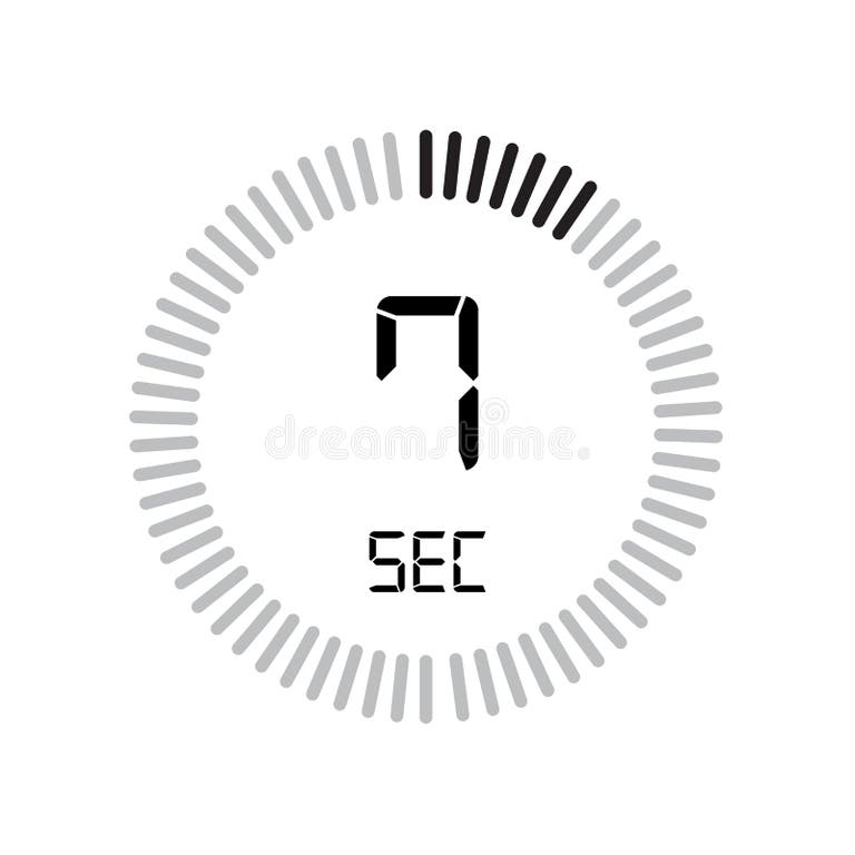 7 Seconds Digital Stock Illustrations 23 7 Seconds Digital Stock