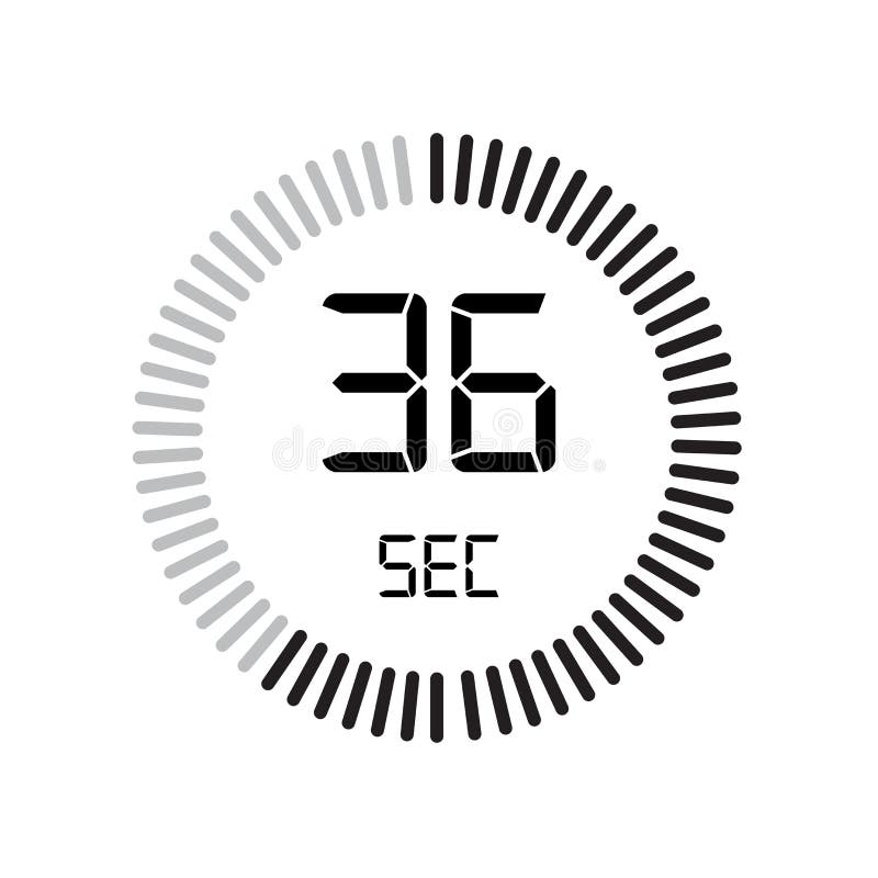 The 36 Seconds Icon, Digital Timer. Clock and Watch, Timer, Countdown ... The 36 Seconds Icon, Digital Timer. Clock and Watch, Timer, Countdown ...