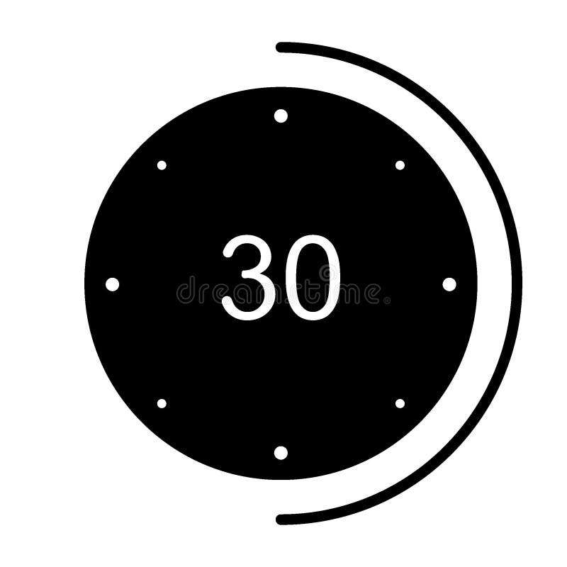 Thirty Second Note with Ledger Line Below. Vector Illustration ...