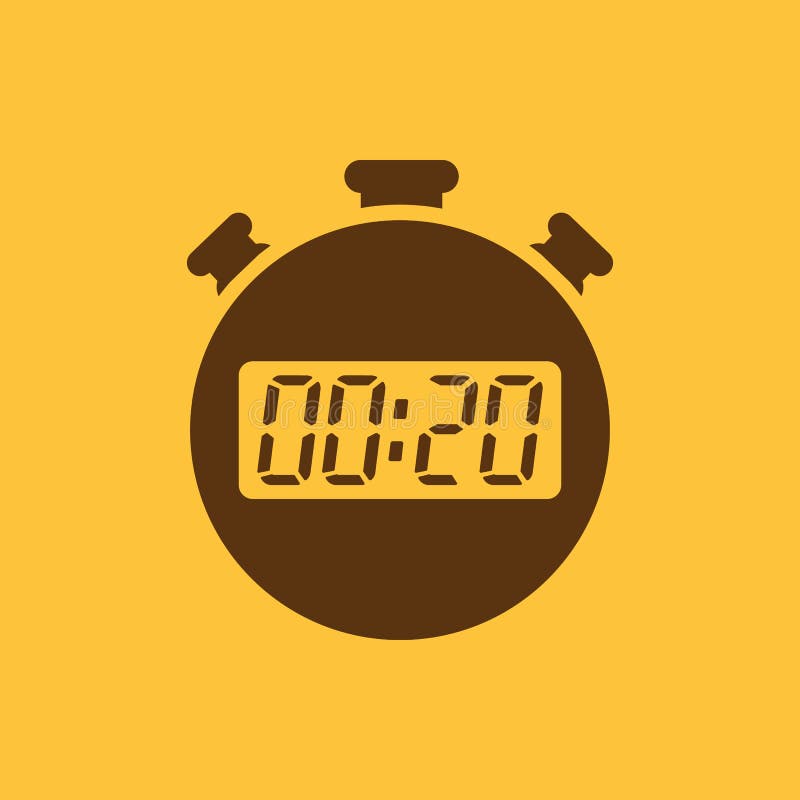 The 20 Seconds, Minutes Stopwatch Icon. Clock and Watch, Timer ... The 20 Seconds, Minutes Stopwatch Icon. Clock and Watch, Timer ...