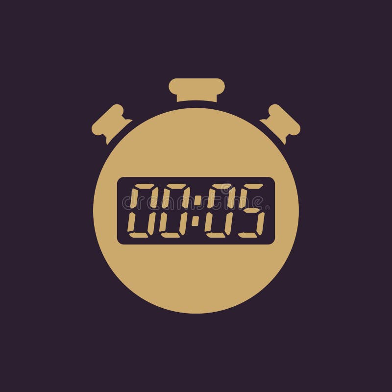 The 5 Seconds, Minutes Stopwatch Icon. Clock and Watch, Timer ... The 5 Seconds, Minutes Stopwatch Icon. Clock and Watch, Timer ...