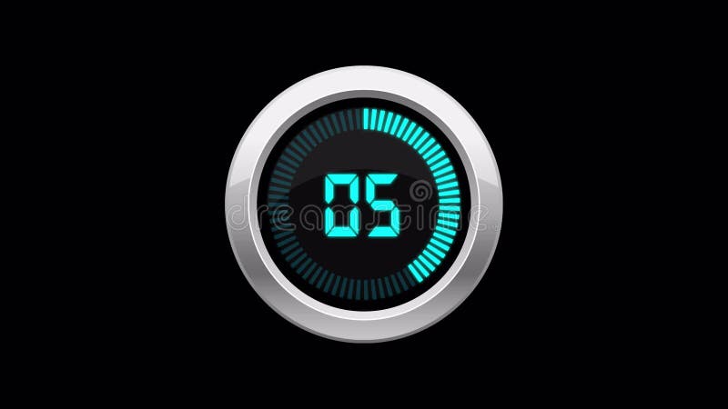 Digital Timer Counting Down from 10 Seconds Stock Video - Video of ...