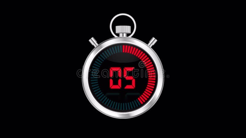 10 Seconds New Digital Timer Stock Video - Video of number, dark: 314774891
