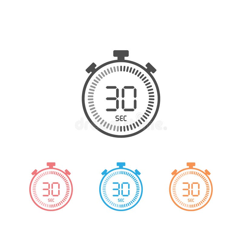 The 30 Seconds, Stopwatch Icon, Digital Timer. Clock Watch, Timer ... The 30 Seconds, Stopwatch Icon, Digital Timer. Clock Watch, Timer ...