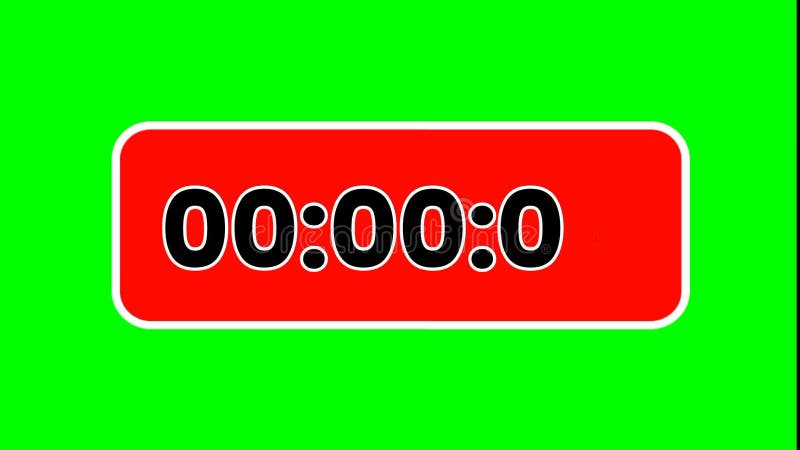 10 Seconds Timer Green Screen Video Stock Video - Video of artistic ...
