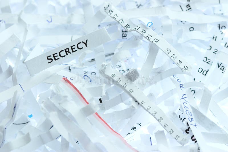 Stripes of shredded paper stock photo. Image of evidence - 1266932