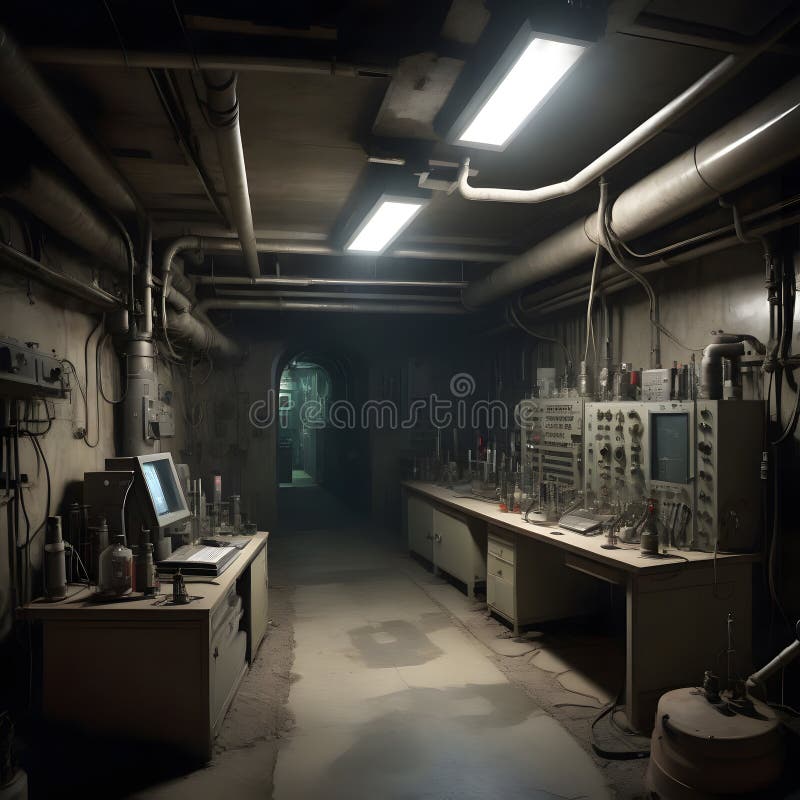 Secred Hidden Underground, Ai-generatet Stock Illustration ...