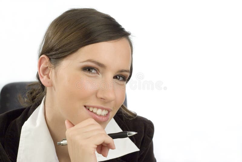 Secretária Nova Com Desktop Desorganizado Foto de Stock - Imagem de ...